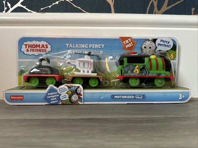 THOMAS & FRIENDS Motorized Talking Percy With Harold Engine ... THOMAS & FRIENDS Motorized Talking Percy With Harold Engine ...