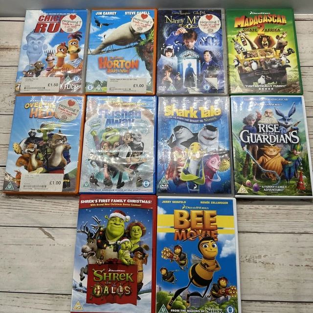 KIDS DVDS 10 DVD Bundle Chicken Run Nanny McPhee Madagascar PAL2 ...