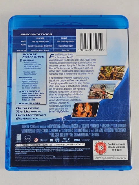 APOCALYPTO BLU-RAY REGION B - VGC - Mint Disc $14.95 - PicClick AU