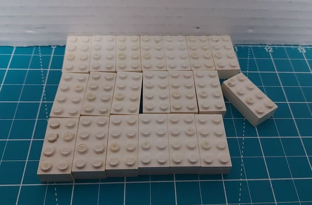 LEGO BLOCK BLOCKS Genuine 3001 2x4 White - Lot of 20 Pieces $5.99 ...