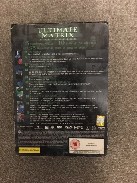 THE ULTIMATE MATRIX Collection 10 Disc DVD Boxset - cert 15 £4.99 ...
