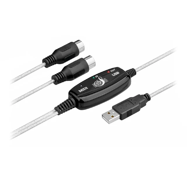 B60 MIDI USB Kabel Interface Konverter 5 Polig In Out Midi zu USB ...