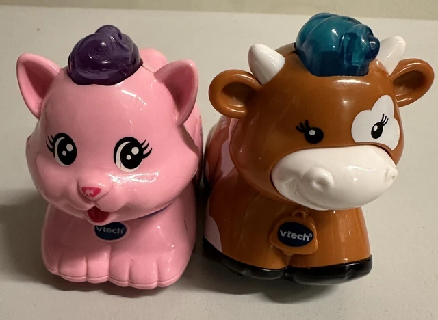COW & CAT Toot Toot Animals Bundle - Vtech Talking / Light-Up Kids Toy ...