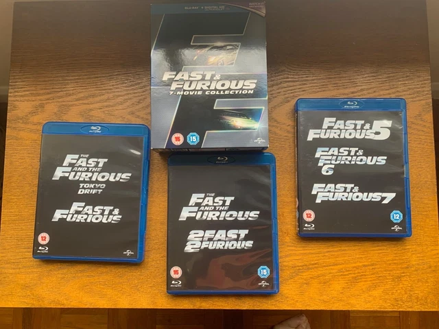 FAST & FURIOUS - 7 Movie Collection 1-7 Blu Ray Movie Collection £18.00 ...