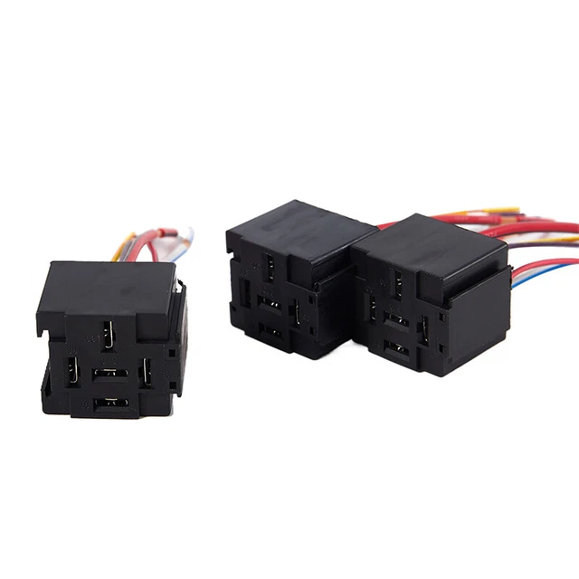 5 PIN SQUARE Automotive Relay Socket Harness Connector Plug Bakelite ...
