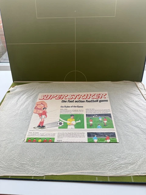 VINTAGE SUPER STRIKER Football Game Spare Pitch and Rules £2.99 ...