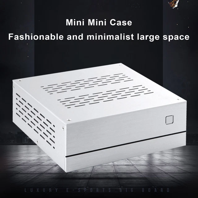 HORIZONTAL COMPUTER CASE with Screw MINI-ITX Motherboard Aluminum Alloy ...