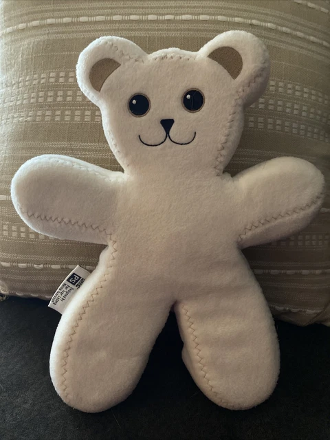 IKEA SWEDEN BEAR Unicef PS BRUM White Cream Bendable Teddy Plush Rare £ ...