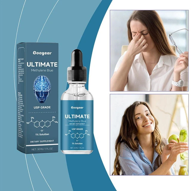 ULTIMATE METHYLENE BLUE Dietary Supplement 30ml 1 Oz USP Grade Fast ...