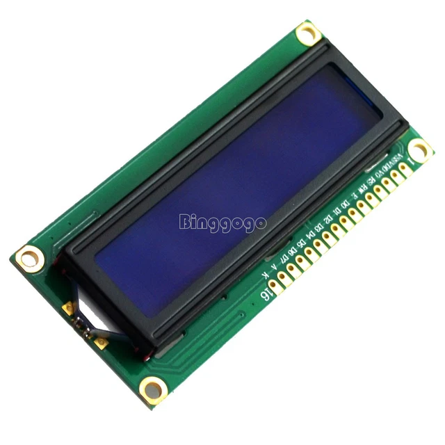 1602 16X2 CHARACTER LCD Display Module HD44780 Controller Blue Blacklight NEW EUR 2,44 - PicClick DE