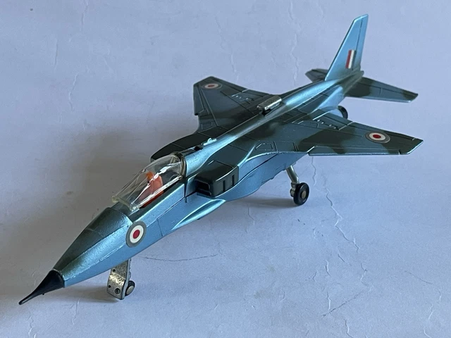 VINTAGE DIECAST DINKY Toys #731 Raf Sepecat Jaguar Jet Fighter Airplane ...