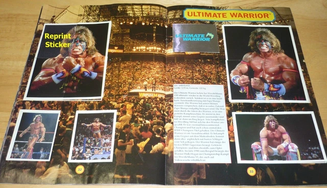 MERLIN WWF WRESTLING *1992 STICKER ALBUM* COMPLETE Hulk Hogan WWE AEW ...