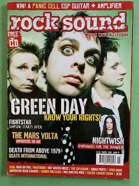 ROCK SOUND MAGAZINE No.70 GREEN DAY Fightstar Judas Priest Mars Volta ...