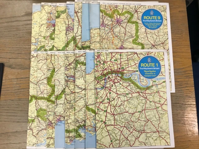 17 X RAC Route - The Wayfarer's Britian Maps 1-18 Missing no 12 £9.99 ...