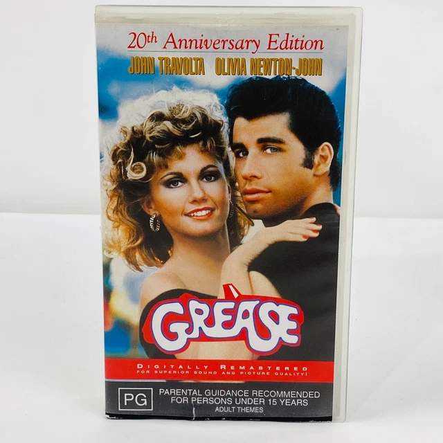 GREASE VHS VIDEO 1998 20th Anniversary Edition Olivia Newton John ...