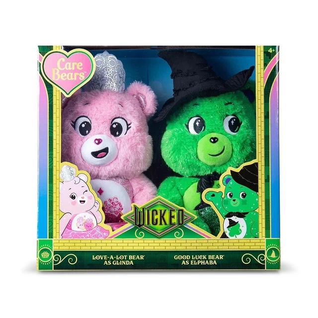 CARE BEARS X Wicked 2 Pack Boxed Set 35cm Plush Glinda and Elphaba New Unopened £59.99 - PicClick UK
