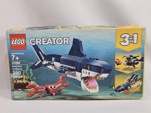 LEGO 3 IN 1 Creator Deep Sea Creatures Shark Set 31088 - New - 230 ...