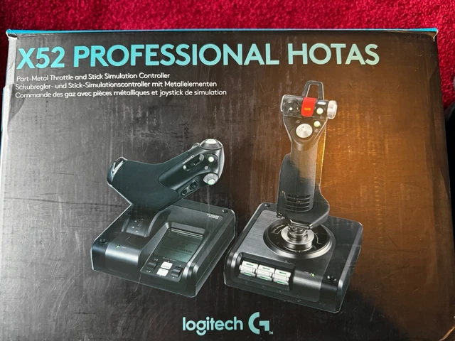 LOGITECH G SAITEK X52 PRO HOTAS FLIGHT CONTROLLER - BLACK With Box. £26 ...