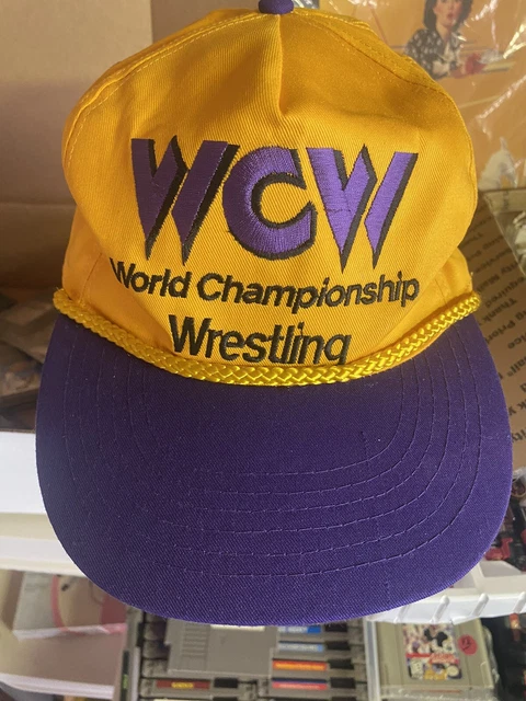 RARE VINTAGE WCW WORLD CHAMPIONSHIP WRESTLING 80’s/90’s SNAPBACK HAT ...