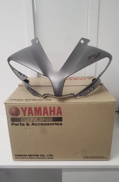 YAMAHA R1 OEM Front Cowling Nose Cone Fairing 14B BigBang Facelift Grey ...