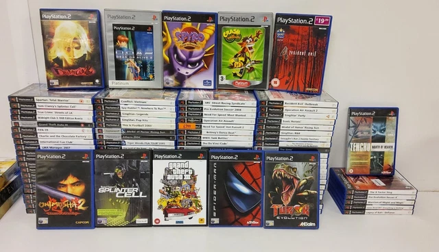 100 X PS2 Games JobLot- Devil May Cry Resident Evil Crash Spyro Dead Or ...