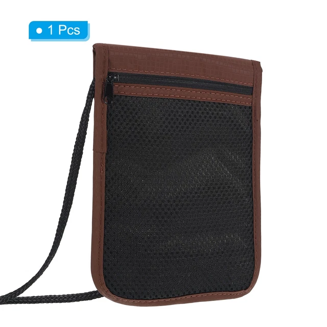 NECK WALLET TRAVEL Pouch, RFID Blocking Travel Document Organizer ...