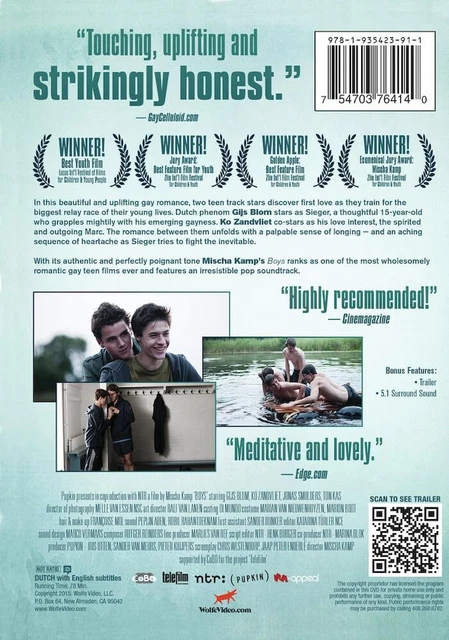 BOYS (DVD) GIJS Blom Ko Zandvliet Jonas Smulders Ton Kas Mischa Kamp ...