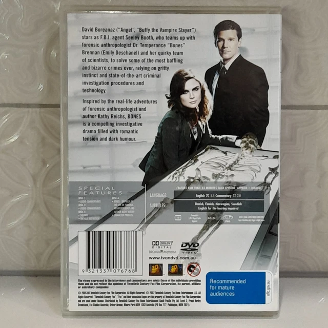 BONES TV SERIES On DVD Season 1-10 PAL Region 4 Good Condition $39.99 ...