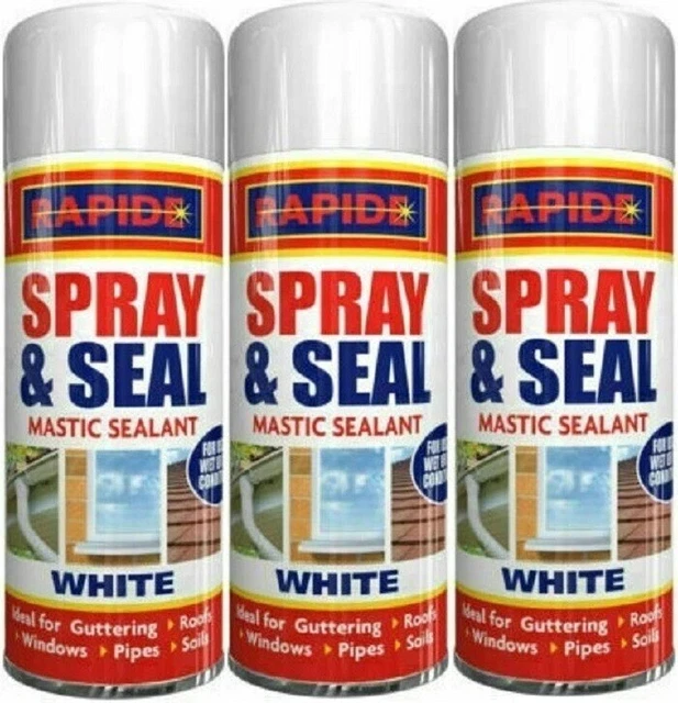 LEAK STOP SPRAY & Seal Fix Clear Instant Waterproof Sealant Mastic ...
