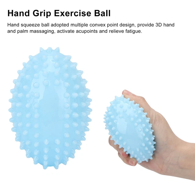 HAND GRIP EXERCISE Ball Palm Acupuncture Points Massage Squeeze Ball ...