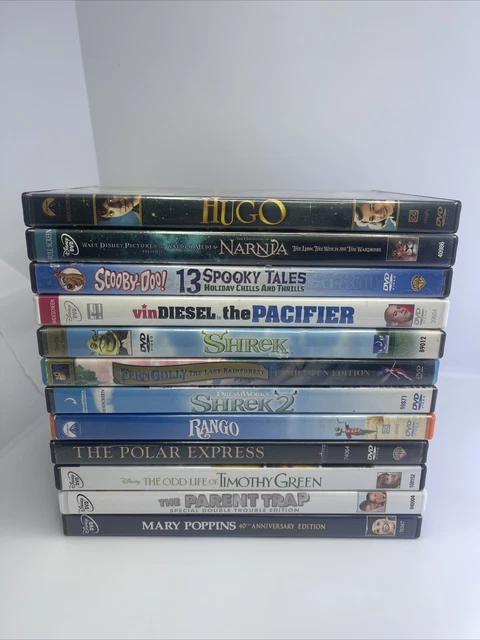 KIDS ANIMATION MOVIES Lot of 12 DVDs DISNEY, Scooby Doo, Classics OOP ...