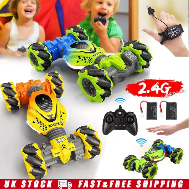 CAR TOY 4WD Hand Gesture 360° RC Stunt Car Sensing Off-Road Remote ...