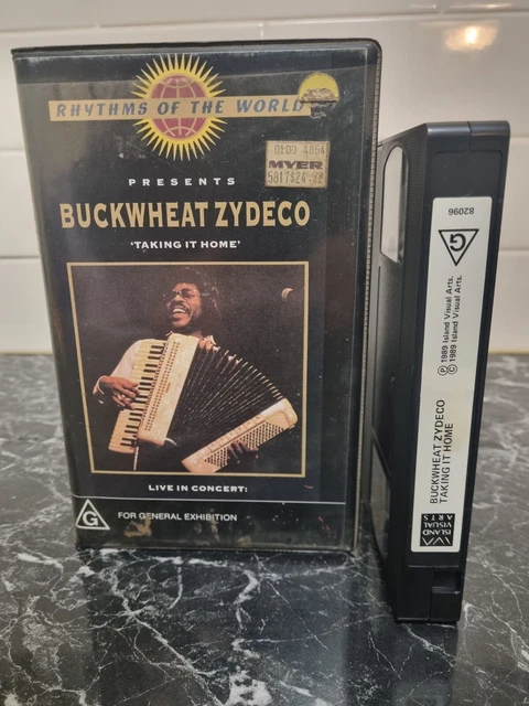 VHS LIVE CONCERT Buckwheat Zydeco Taking It Home Film Rare Rhythm ...