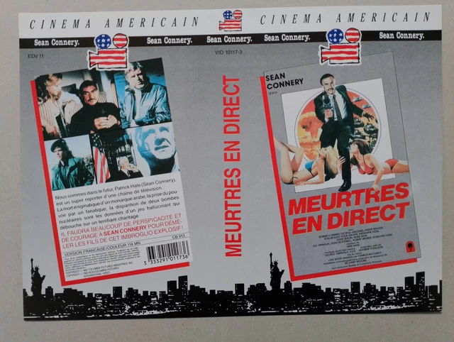 JAQUETTE VHS - Meurtres En Direct - Vhs Sleeve - Sean Connery EUR 7,00 - PicClick FR
