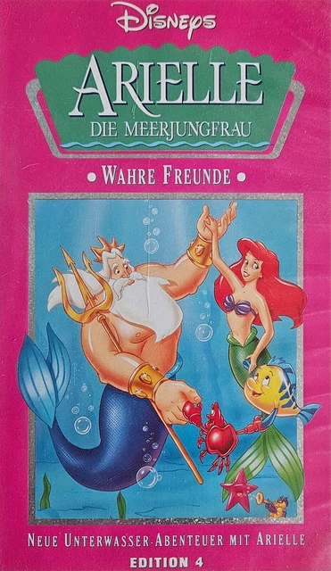 DISNEYS ARIELLE DIE Meerjungfrau "Wahre Freunde" VHS mit Hologramm EUR ...