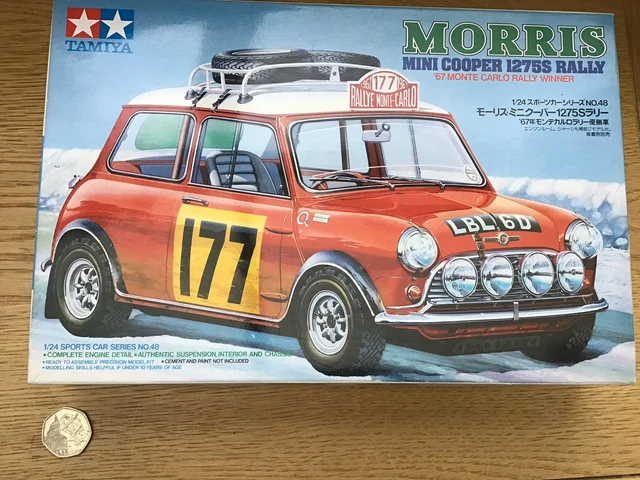 TAMIYA MORRIS MINI Cooper 1275S Monte Carlo Rally Winner 1:24 Model Kit ...