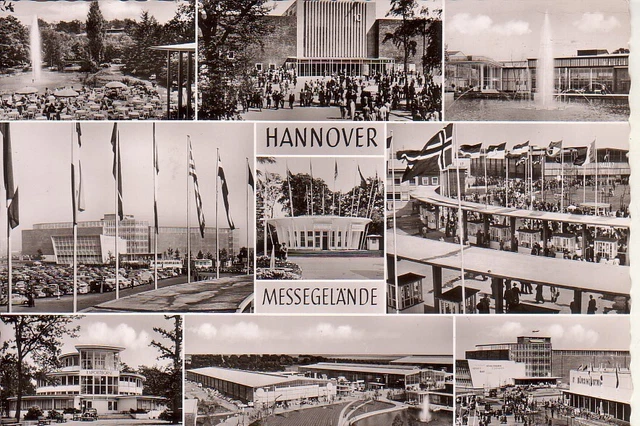 POSTKARTE : HANNOVER - Messegelände , Ansichten ca.1958 EUR 1,00 - PicClick DE