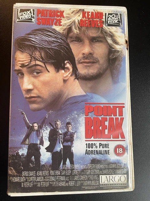 POINT BREAK (VHS) 1991 Big Box Patrick Swayze, Keanu Reeves Movie ...