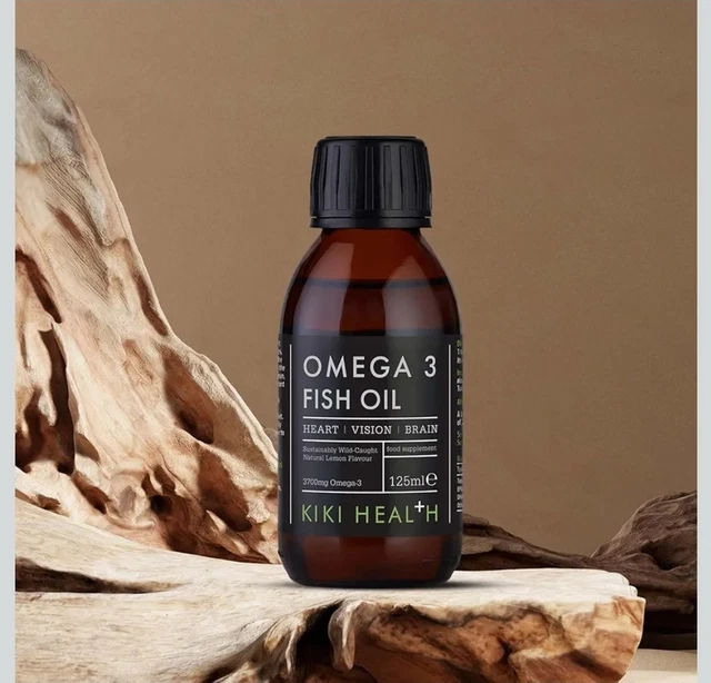 OMEGA 3 FISH Oil 125ml, Supports Heart, Brain & Vision Health, Lemon ...