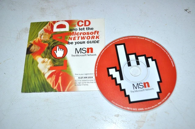 RARE VINTAGE UNUSED Microsoft Network msn v 2.51 cd (build 0298) £0.99 ...