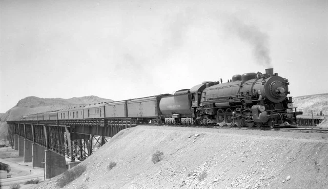 SP SOUTHERN PACIFIC Railroad Train, Engine No 4317, Type 4-8-2 Old ...
