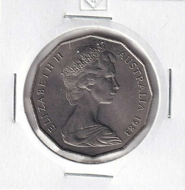 AUSTRALIAN: 1983 50 Cent Unc Coin In 2X2 Holder EUR 3,04 - PicClick FR