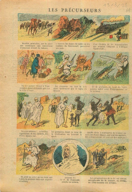 DRAWING PRECURSORS IN Algeria Tracks Caravan Desert Sahara ILLUSTRATION ...