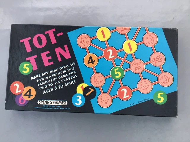 SPEARS GAMES Tot - Ten Board Game £7.55 - PicClick UK