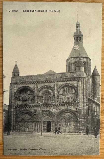 CARTE POSTALE ANCIENNE Civray Église St Nicolas. Vienne. ( Cpa 7) EUR 1,00 - PicClick FR