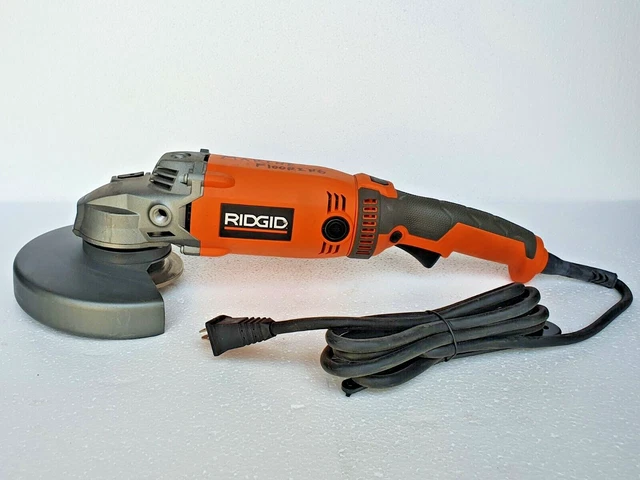 RIDGID R10202 ANGLE Grinder 7 in, 120 Volts, Twist Handle, Corded 15 ...
