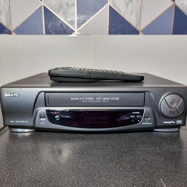 SANYO VHR-777E VHS player videoplus nicam hifi tape library system SPARES OR REP £9.99 - PicClick UK