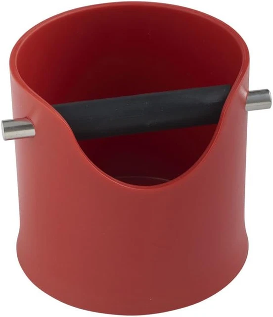 COFFEE KNOCK BIN Grinds Tamper Waste Box Espresso Red 110Ml $40.95 ...