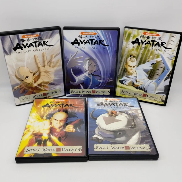 NICKELODEON AVATAR THE Last Airbender DVD Complete Lot Book 1: Water ...