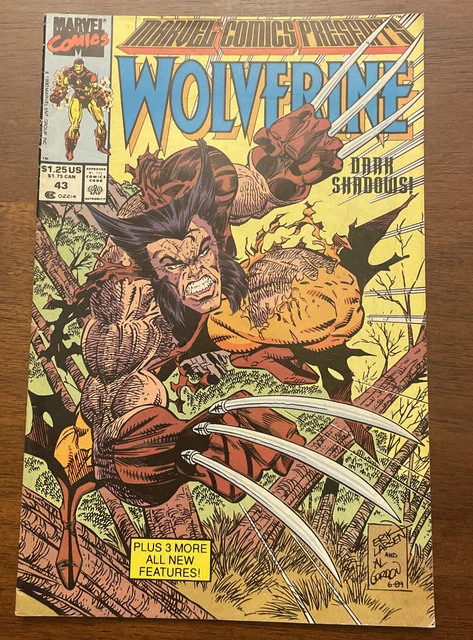 MARVEL COMICS PRESENTS Wolverine Dark Shadows #43 1990 EUR 4,84 ...